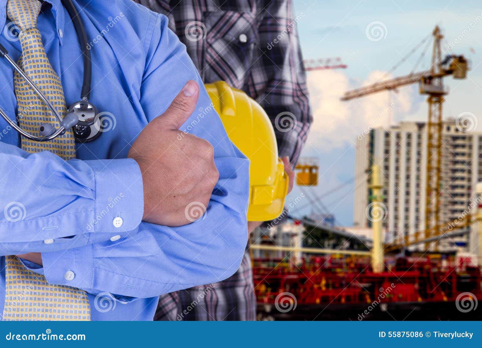 Doctor with engineering stock photo. Image of employment - 55875086