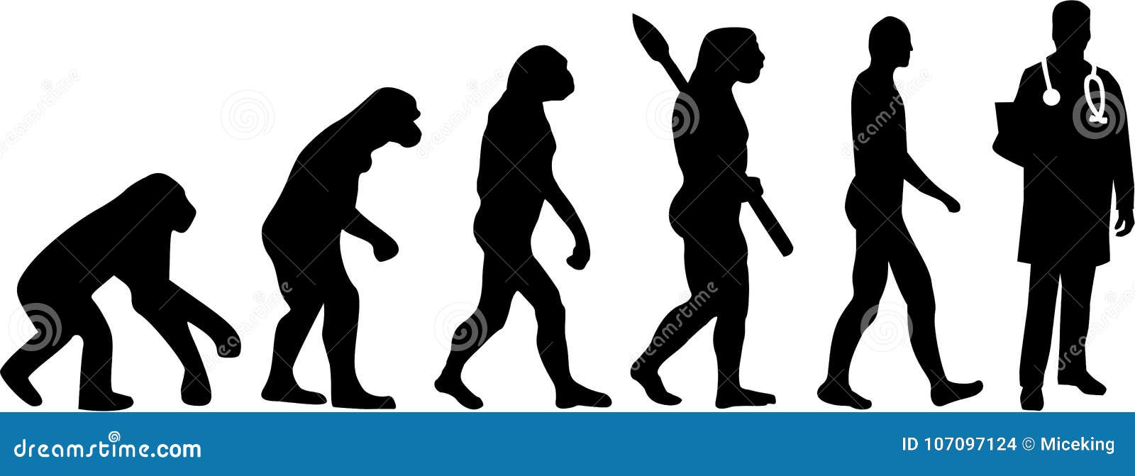 Doctor Evolution vector stock vector. Illustration of darwin - 107097124
