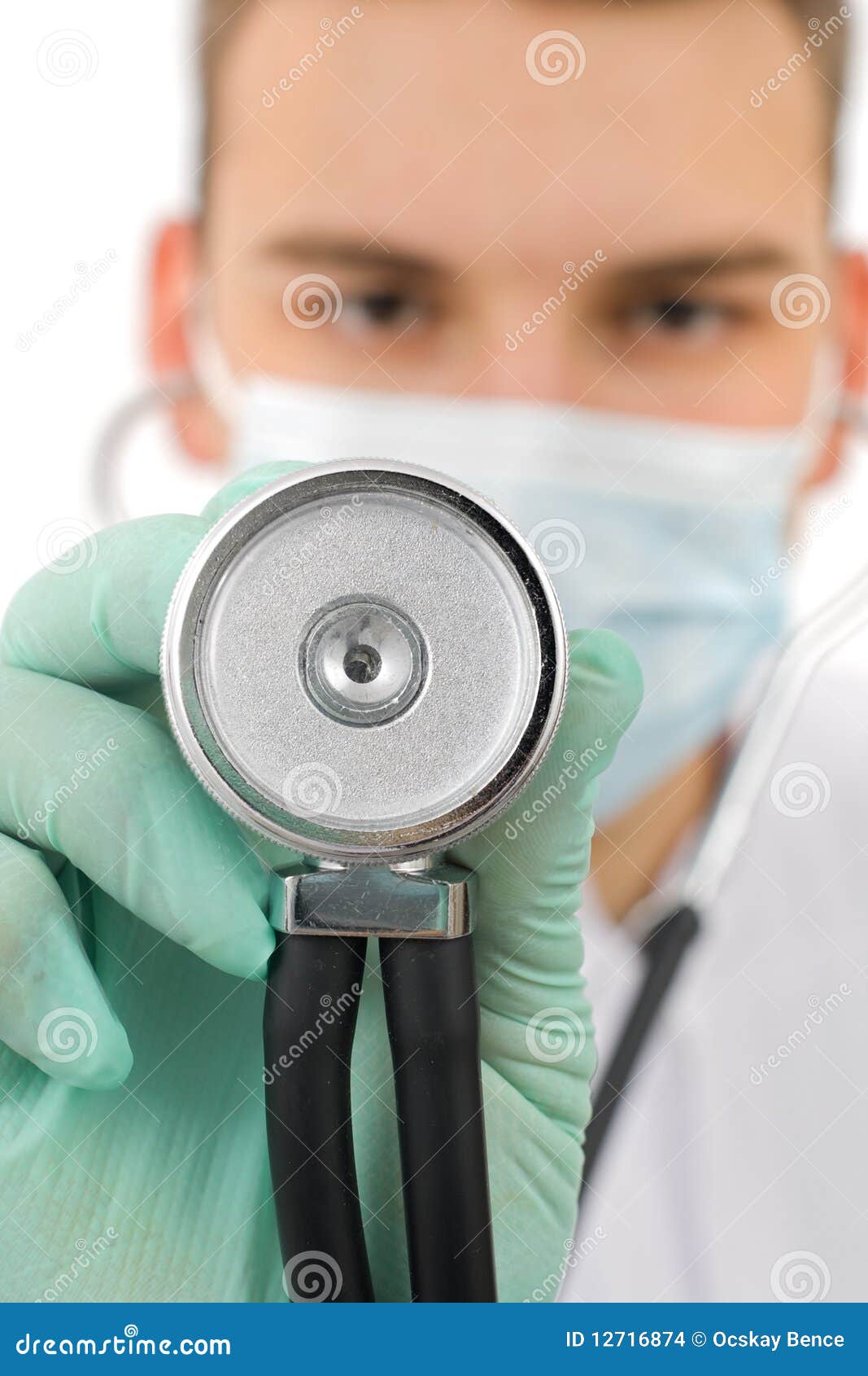 The Doctor Examine Whit the Stethoscope Stock Photo - Image of ...