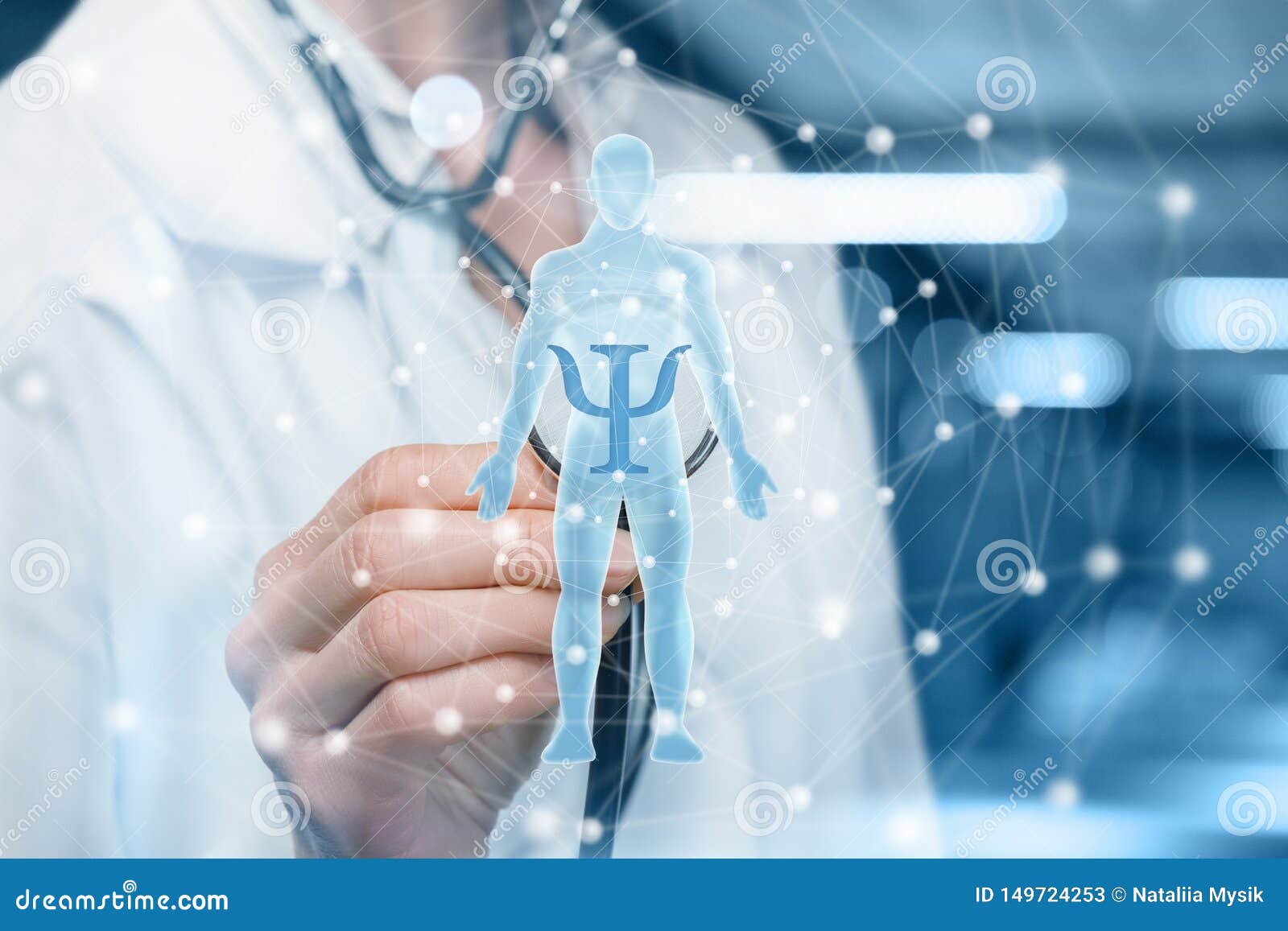 The Doctor Examines the Psyche of the Patient Stock Image - Image of ...