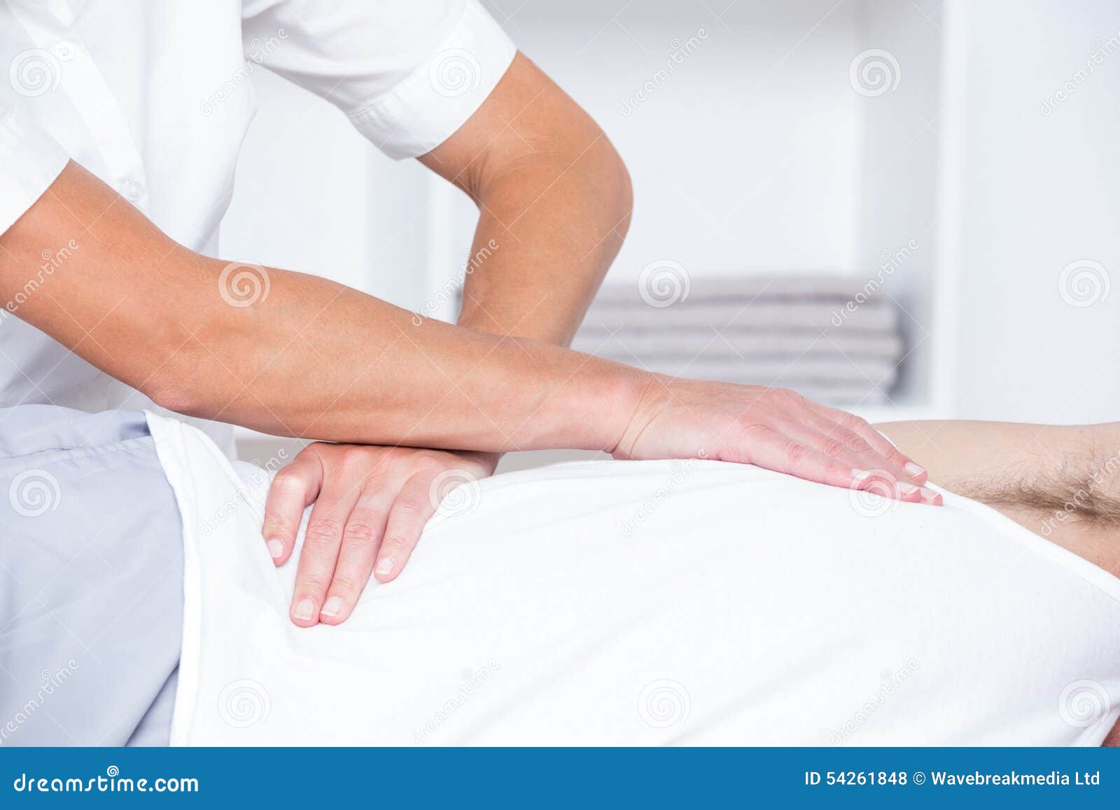 Doctor Examining Her Patient Back Stock Photo - Image of examination ...