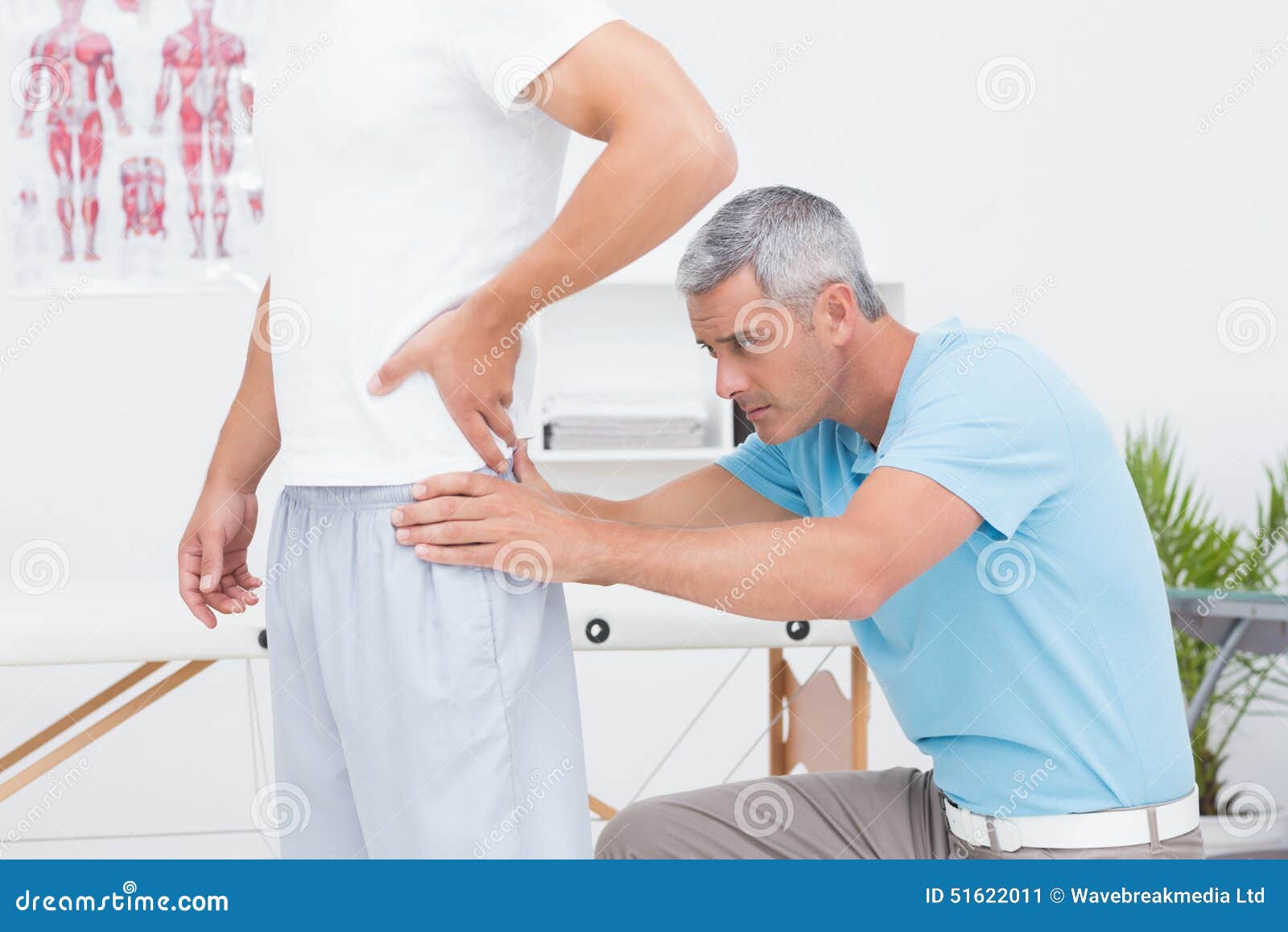 Doctor Examining His Patient Back Stock Image - Image of naprapathy ...
