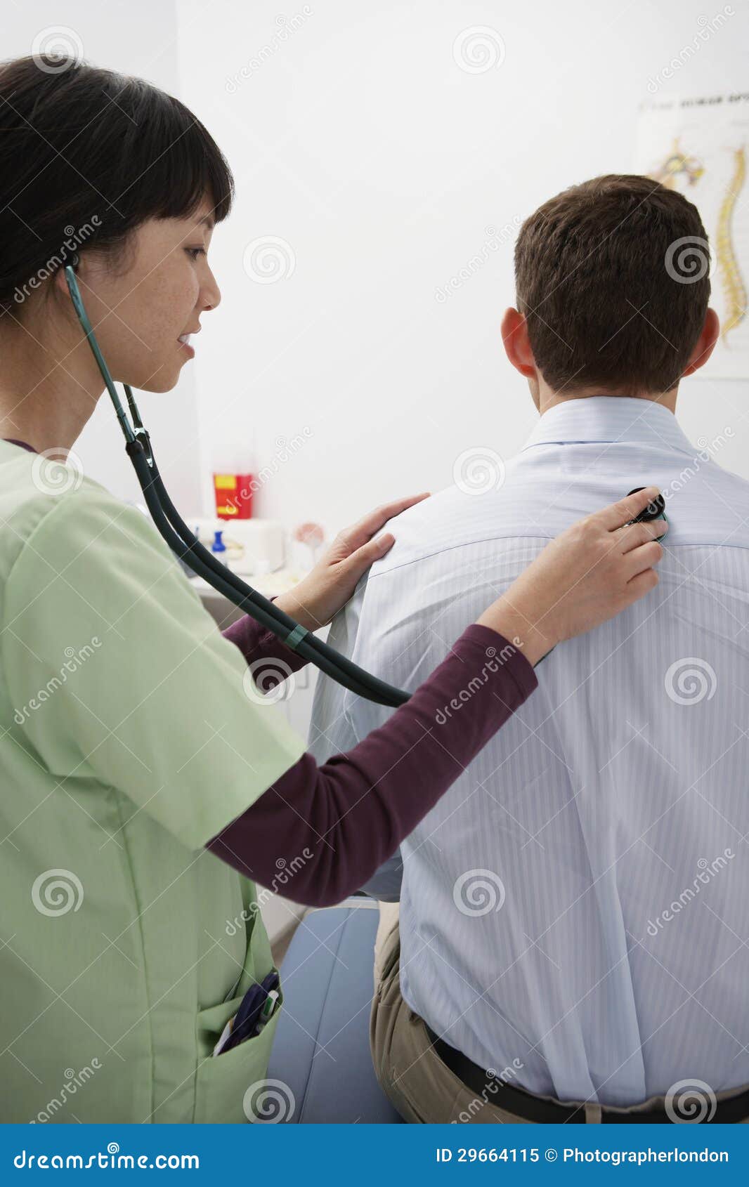Doctor Examining Patient stock image. Image of clinic - 29664115