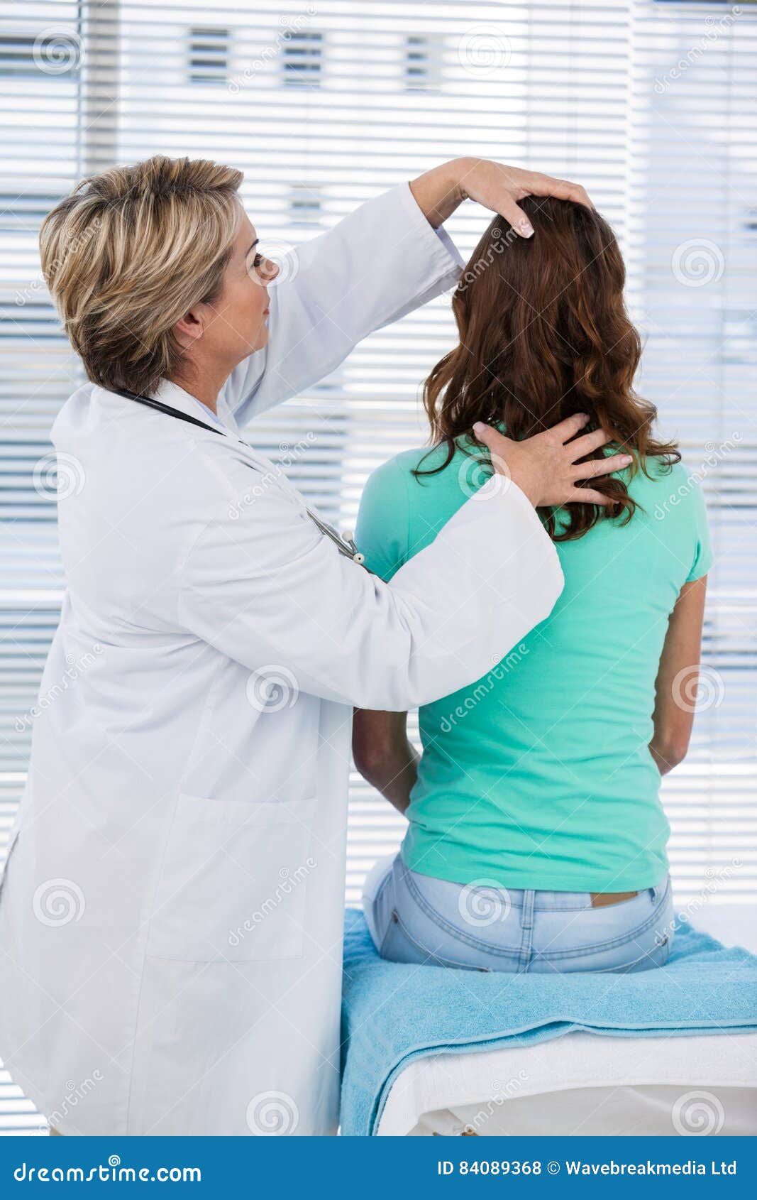 Doctor Examining a Patient S Head Stock Photo - Image of patient ...