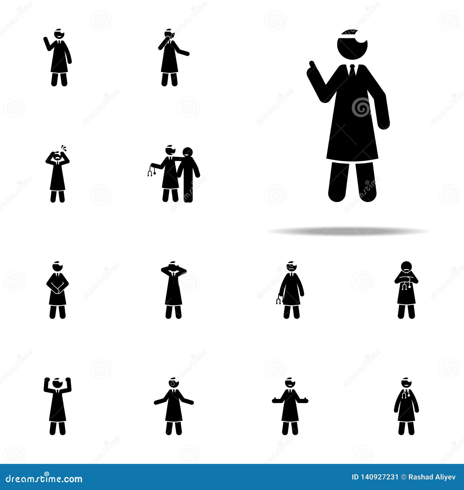 Doctor, Explain Icon. Doctor Icons Universal Set for Web and Mobile ...