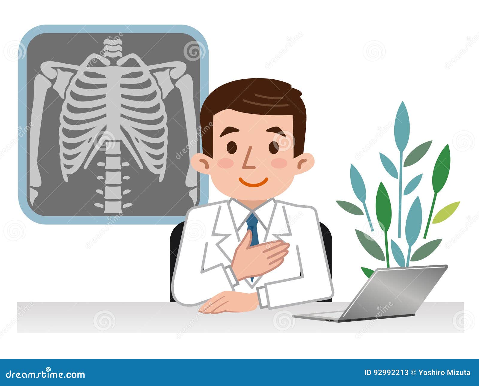 Doctor Explaining the Bones Stock Vector - Illustration of disease ...