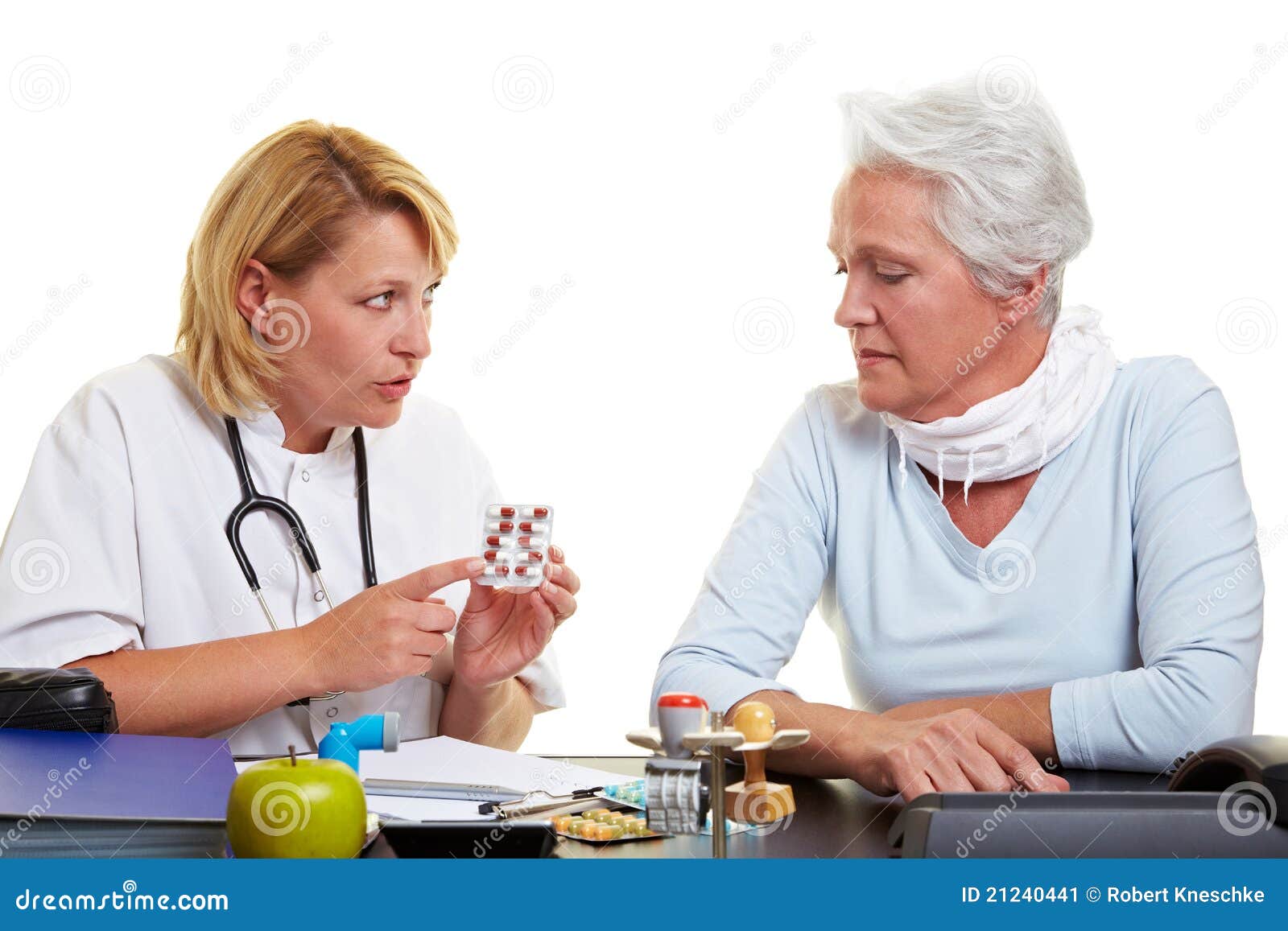 Doctor Explaining Medication Stock Image - Image of hint, advice: 21240441