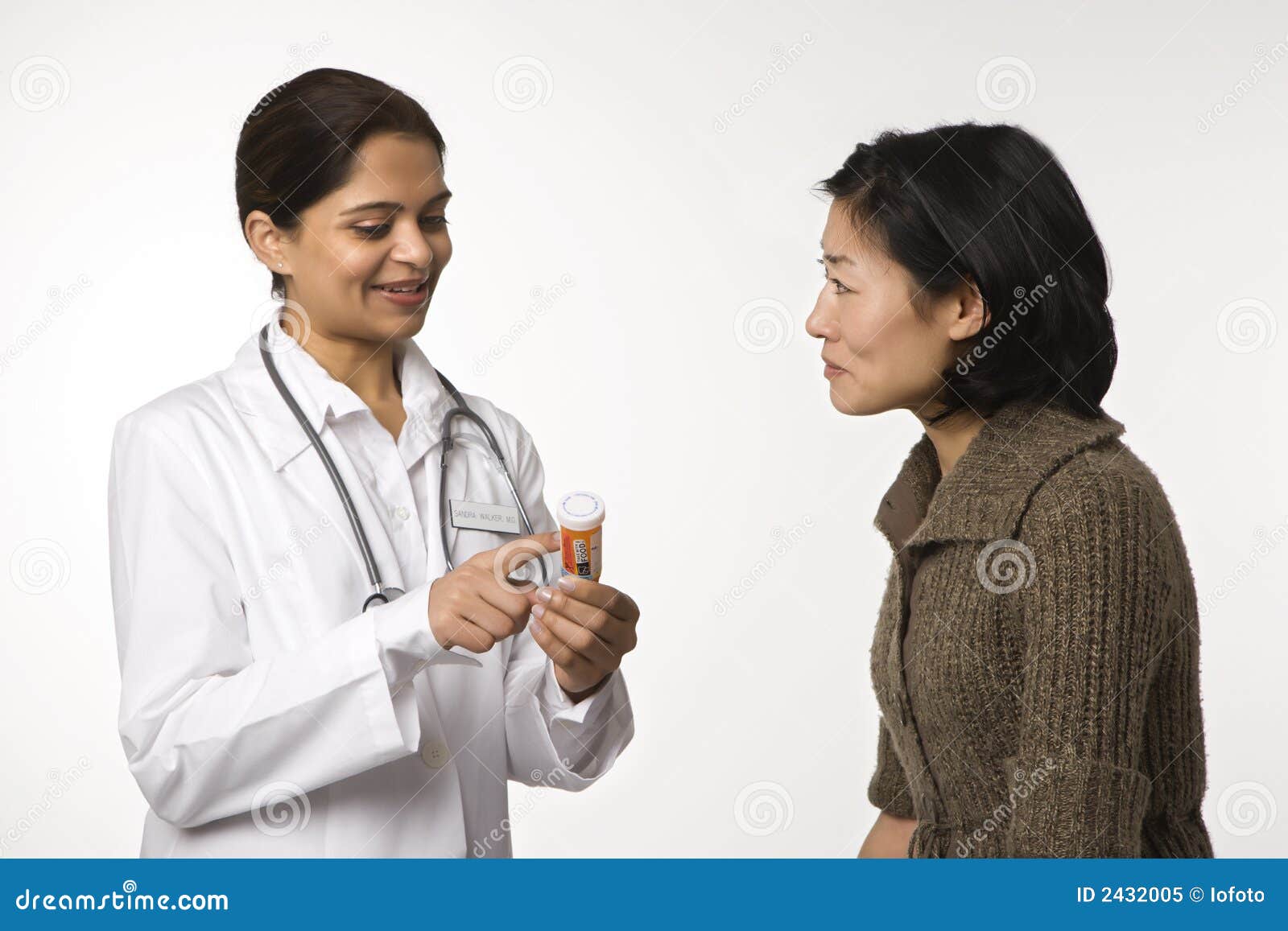 Doctor Explaining Medication. Stock Image - Image of instruct, color ...