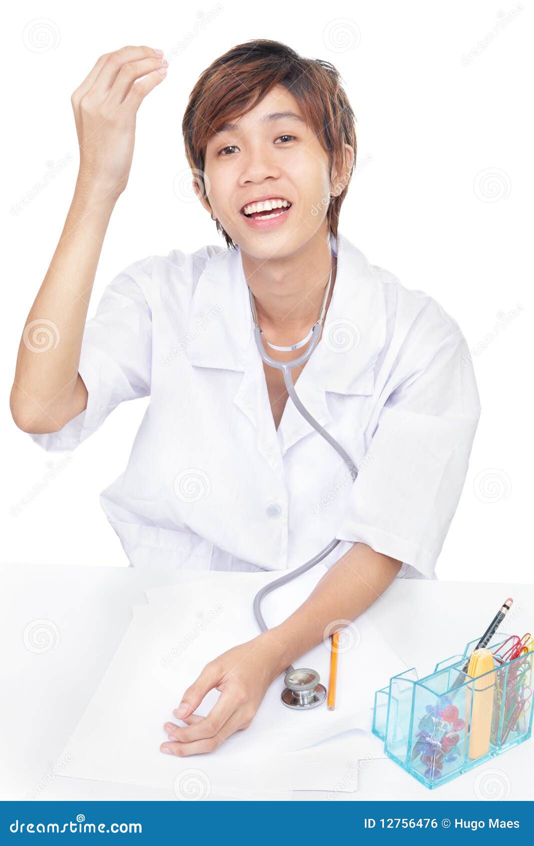 Doctor Explaining N Educating Stock Photo - Image of friendly, hand ...