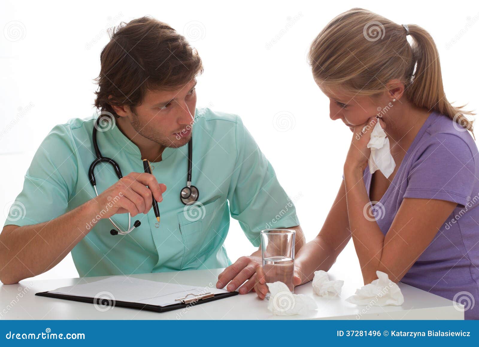 Doctor Explaining that Recovery is Possible Stock Photo - Image of ...