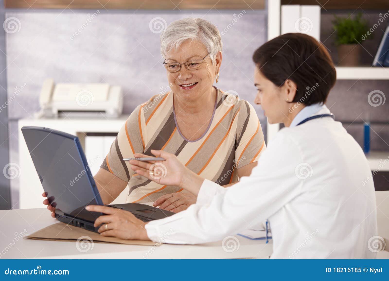 The Doctor Is Explaining The Details Of The Patient`s Physical ...
