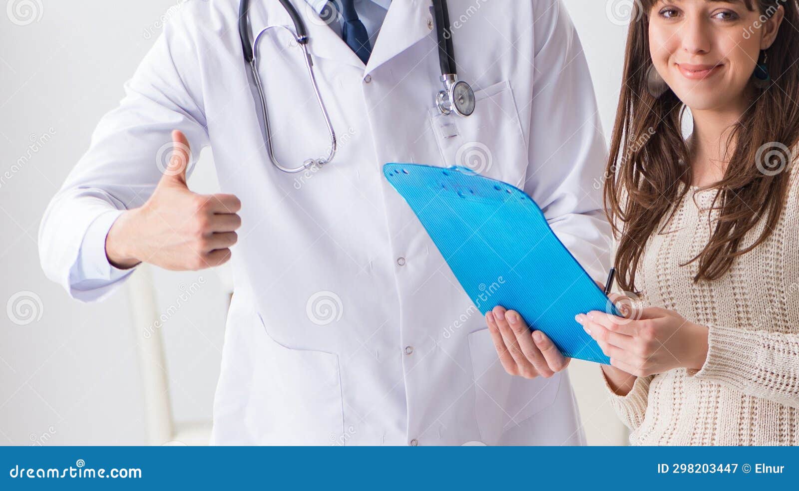 Doctor Explaining To Young Mother Stock Image - Image of parent ...