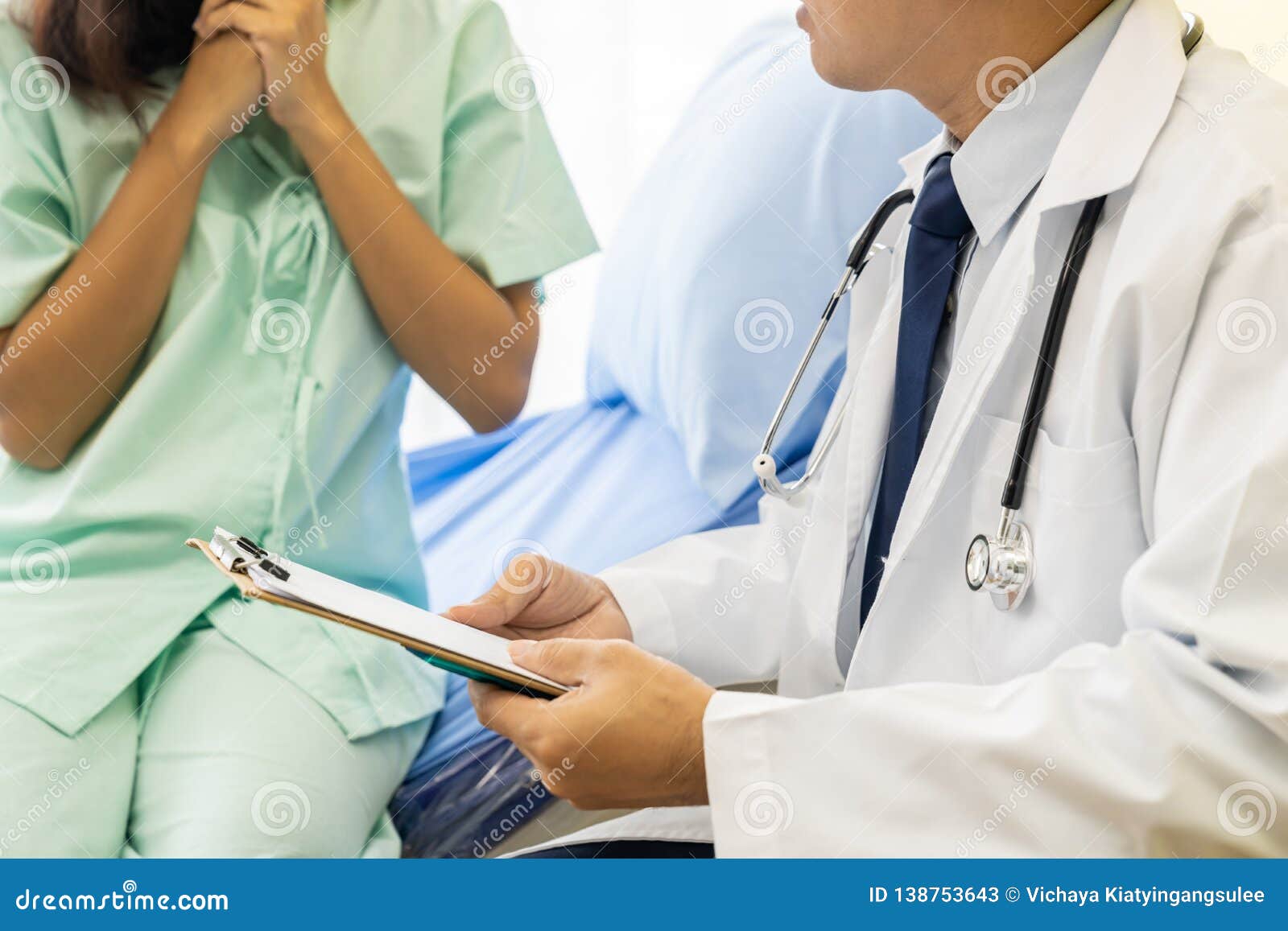 Doctor Explaining Treatment Stock Image - Image of beauty, beautiful ...