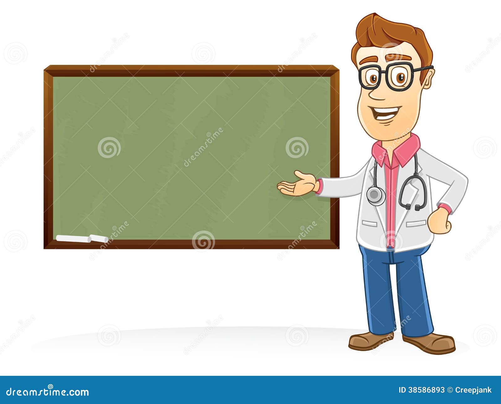 Doctor - explicando ilustración del vector. Ilustración de adulto ...