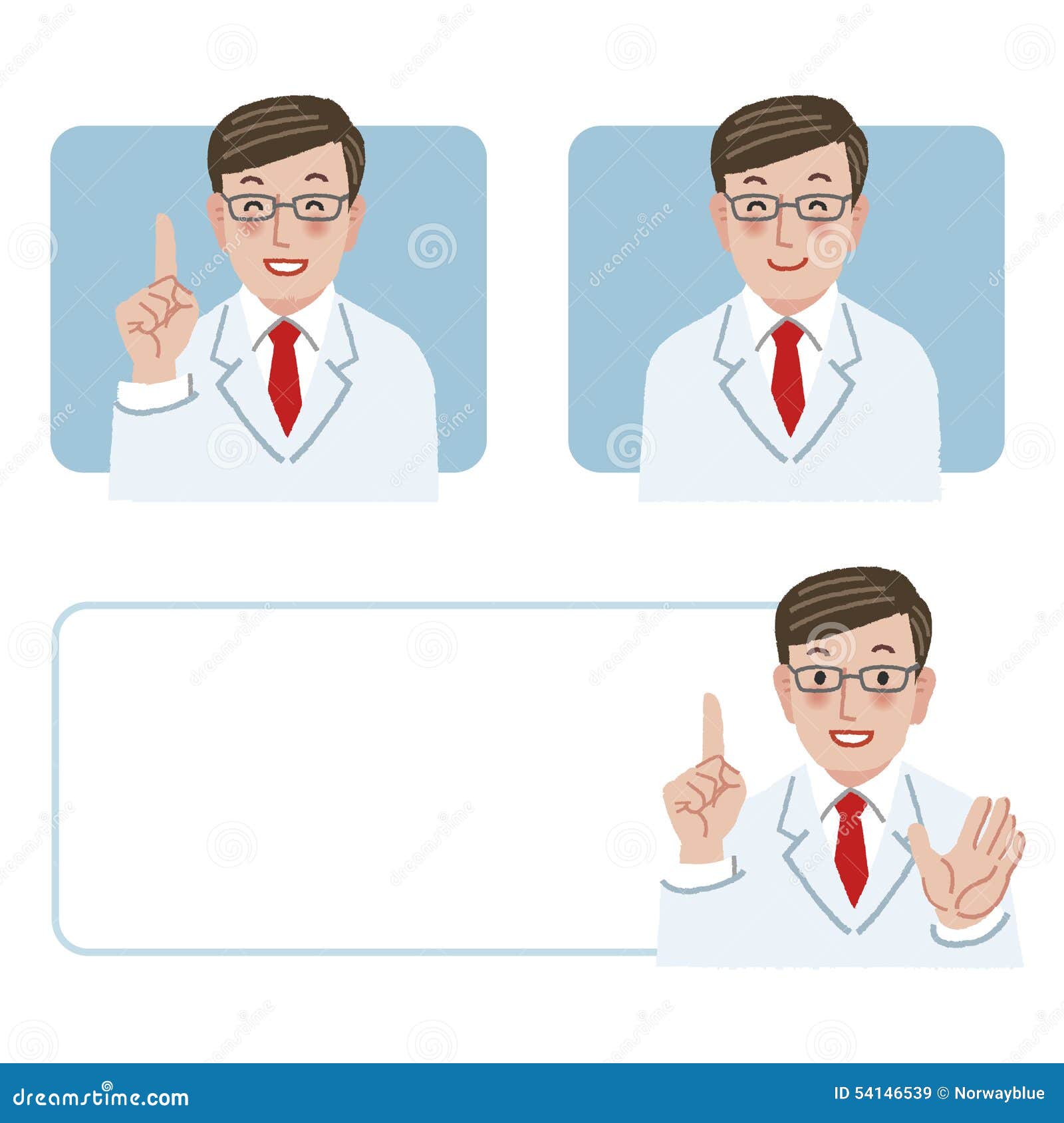 Doctor expression stock vector. Illustration of finger - 54146539