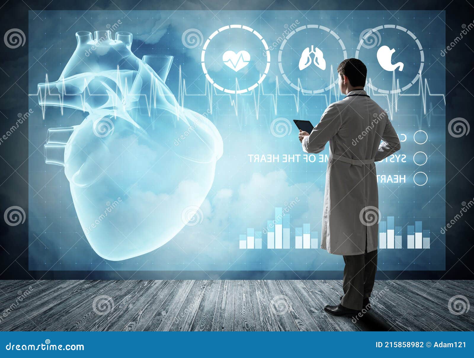 Doctor Faces Digital Interface Stock Photo - Image of digital, clinic ...