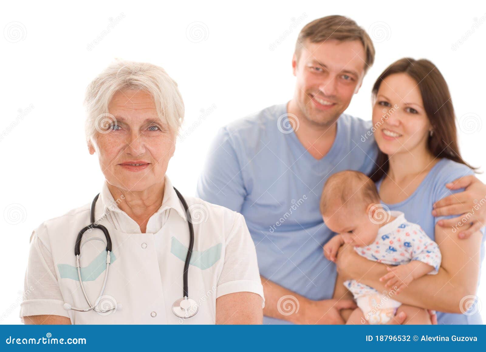 Doctor and family stock photo. Image of idyllic, daughter - 18796532