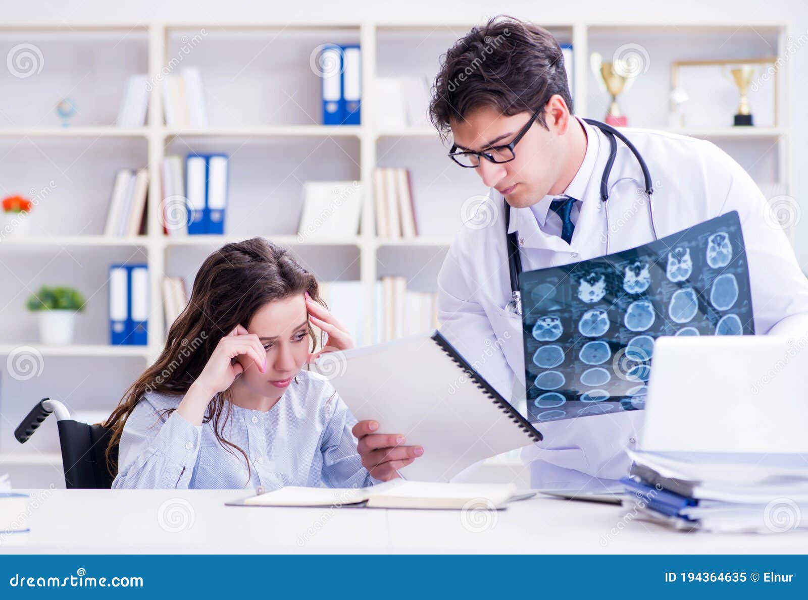 Radiologist Showing Patient Images Frustrated Stock Photos - Free ...