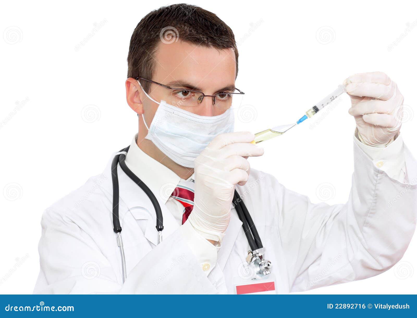 Doctor Fill Syringe Medication. Stock Photo - Image of medication ...