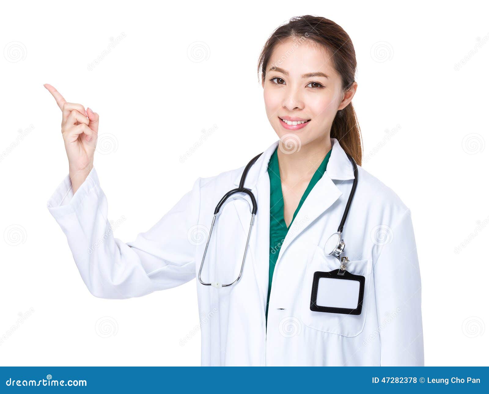 Doctor with Finger Point Up Stock Photo - Image of person, finger: 47282378