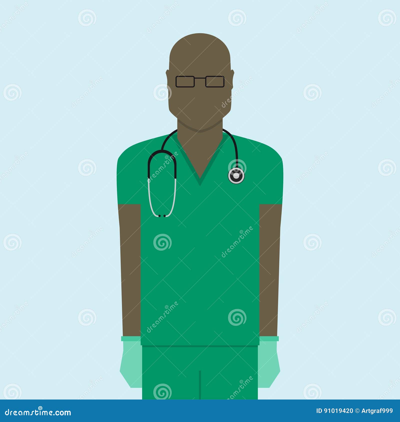 Doctor flat design stock illustration. Illustration of presentation ...