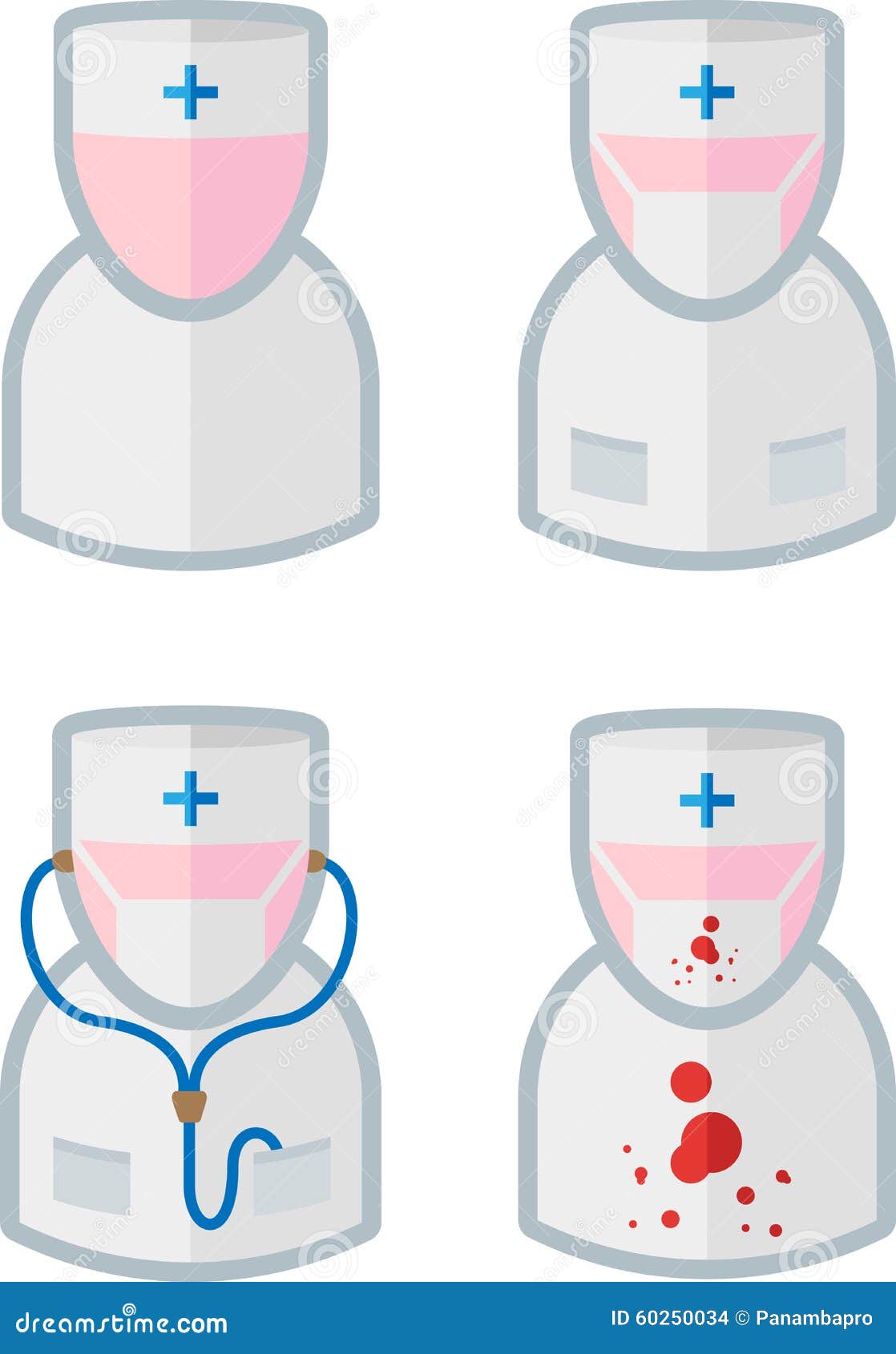 Doctor flat icon stock vector. Illustration of graphic - 60250034