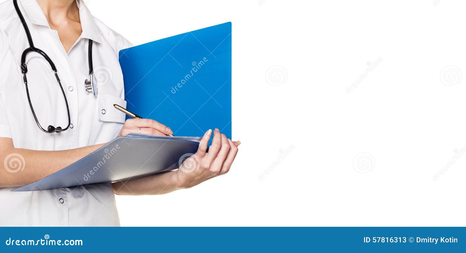 Doctor with folder stock image. Image of medical, equipment - 57816313