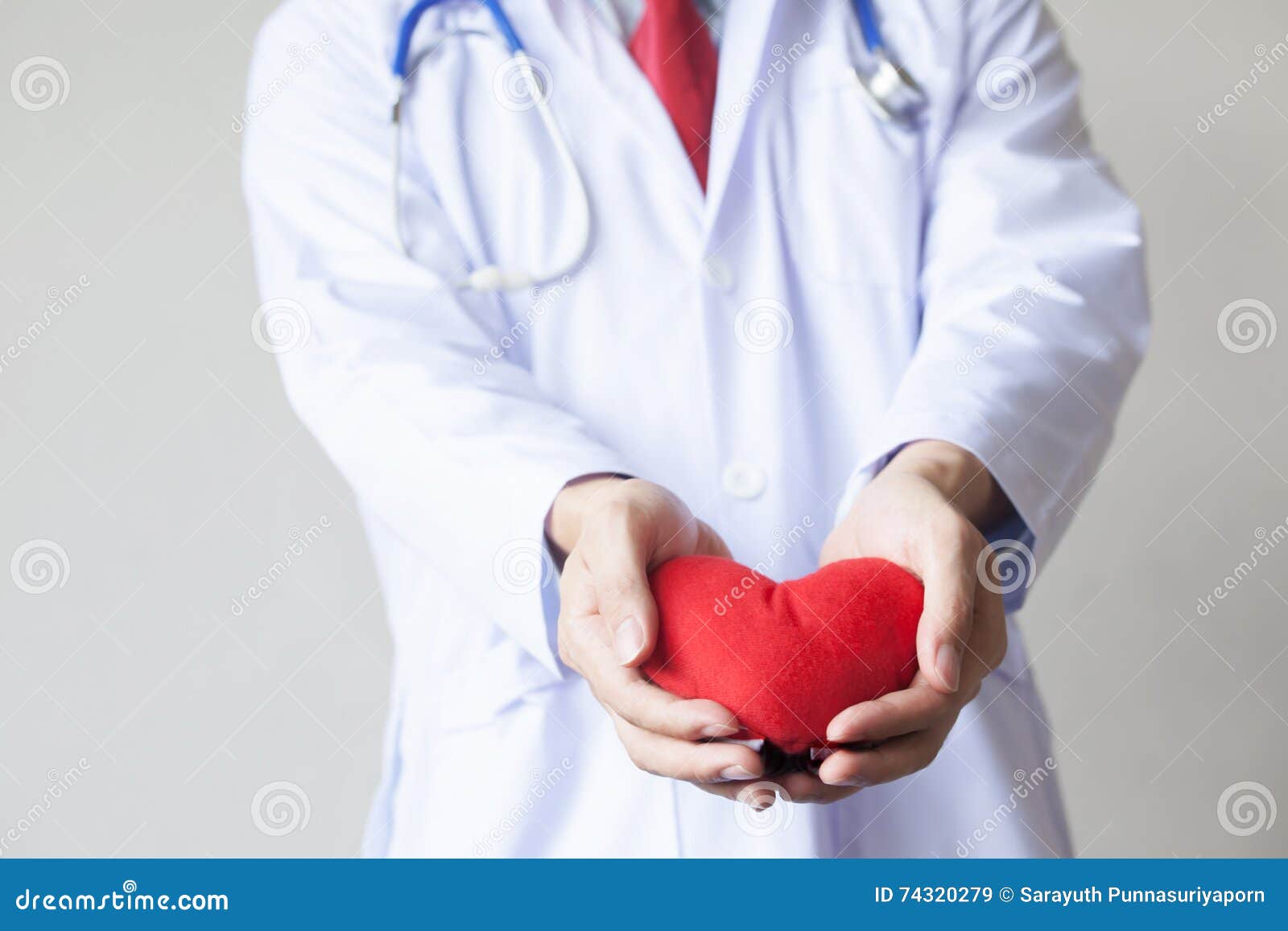 Doctor Giving a Heart Shape Object in White Isolated Background Stock ...