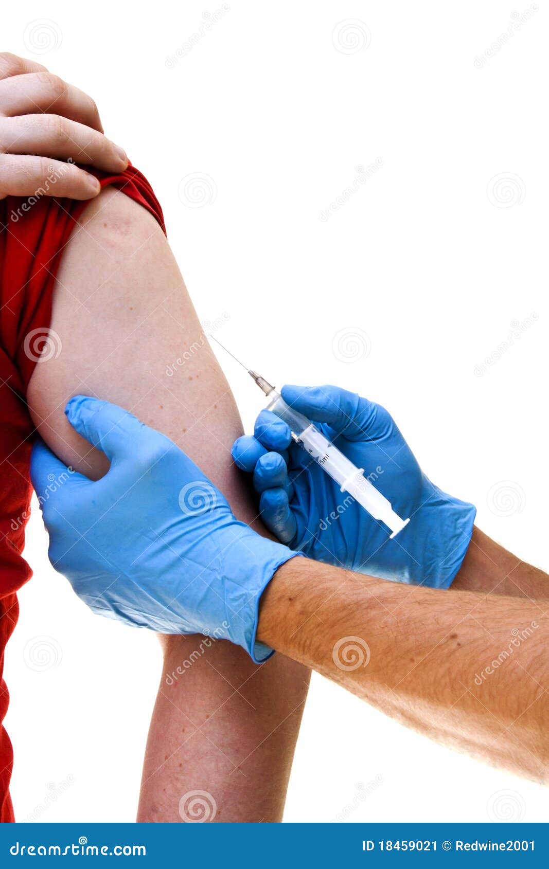 Doctor Giving An Injection To Patient Stock Image - Image of injecting ...