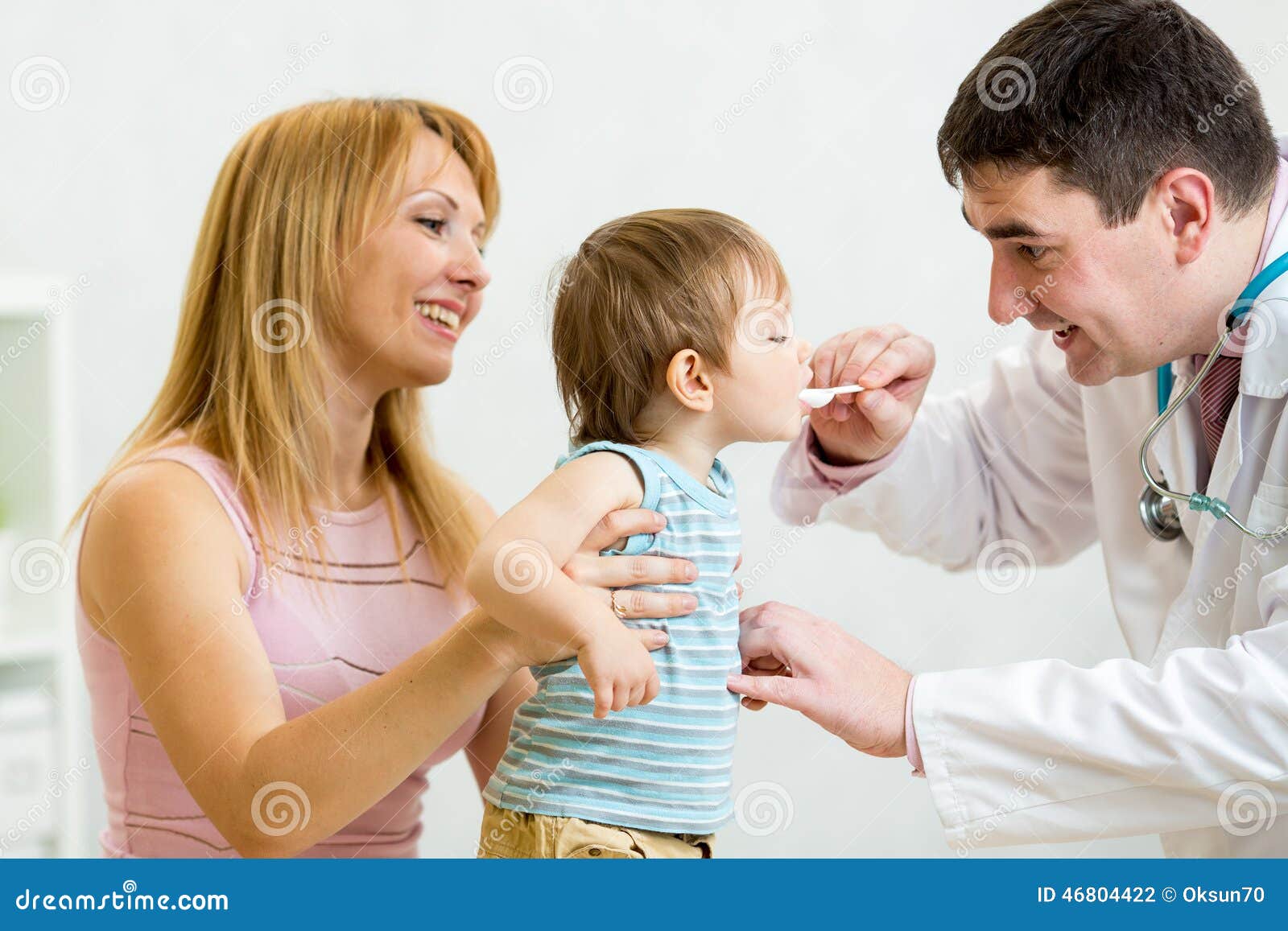 Doctor Giving Medicament with a Spoon Stock Photo - Image of drinking ...