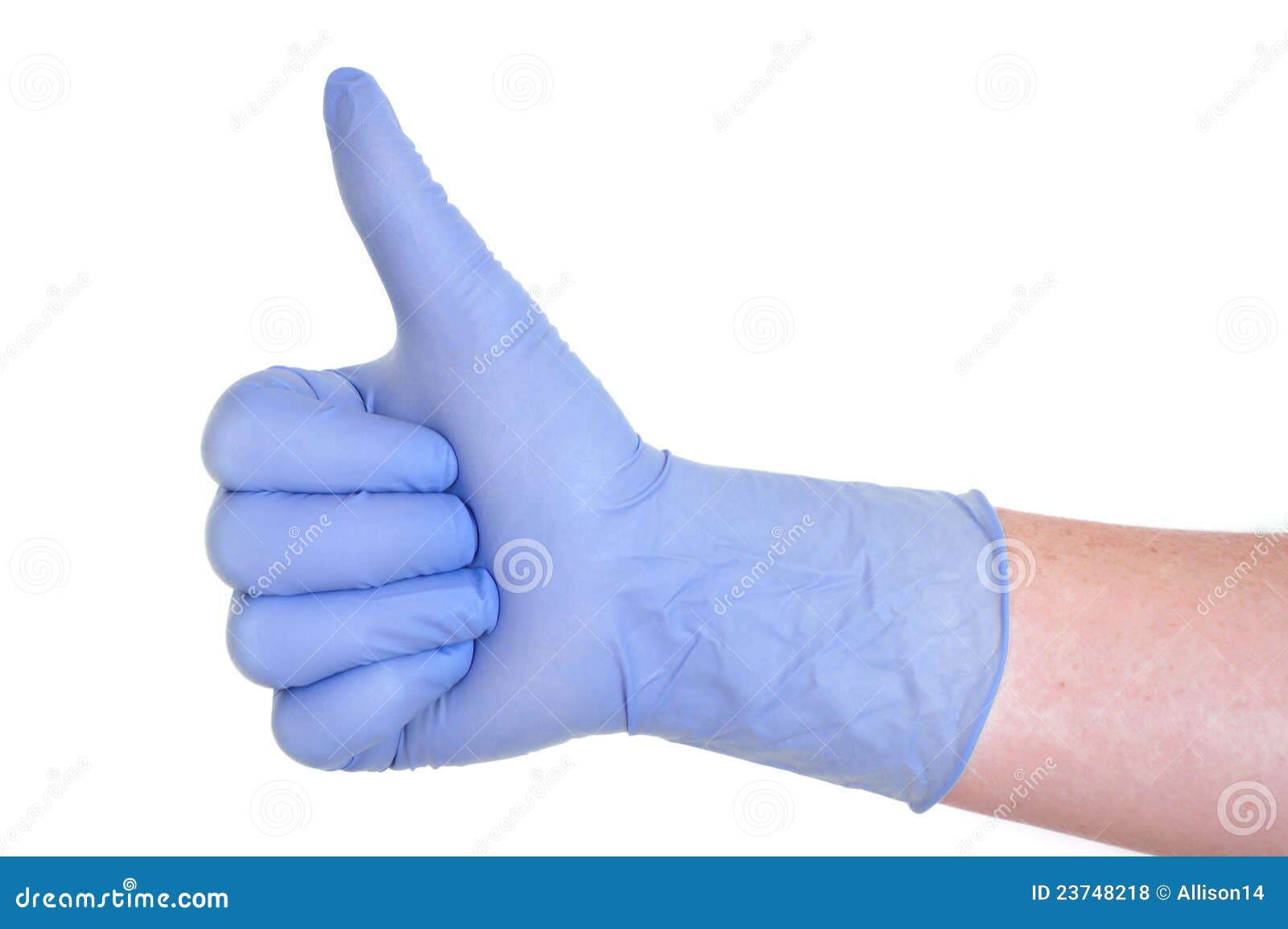 Doctor Giving Thumbs Up Sign Stock Photo - Image of white, background ...