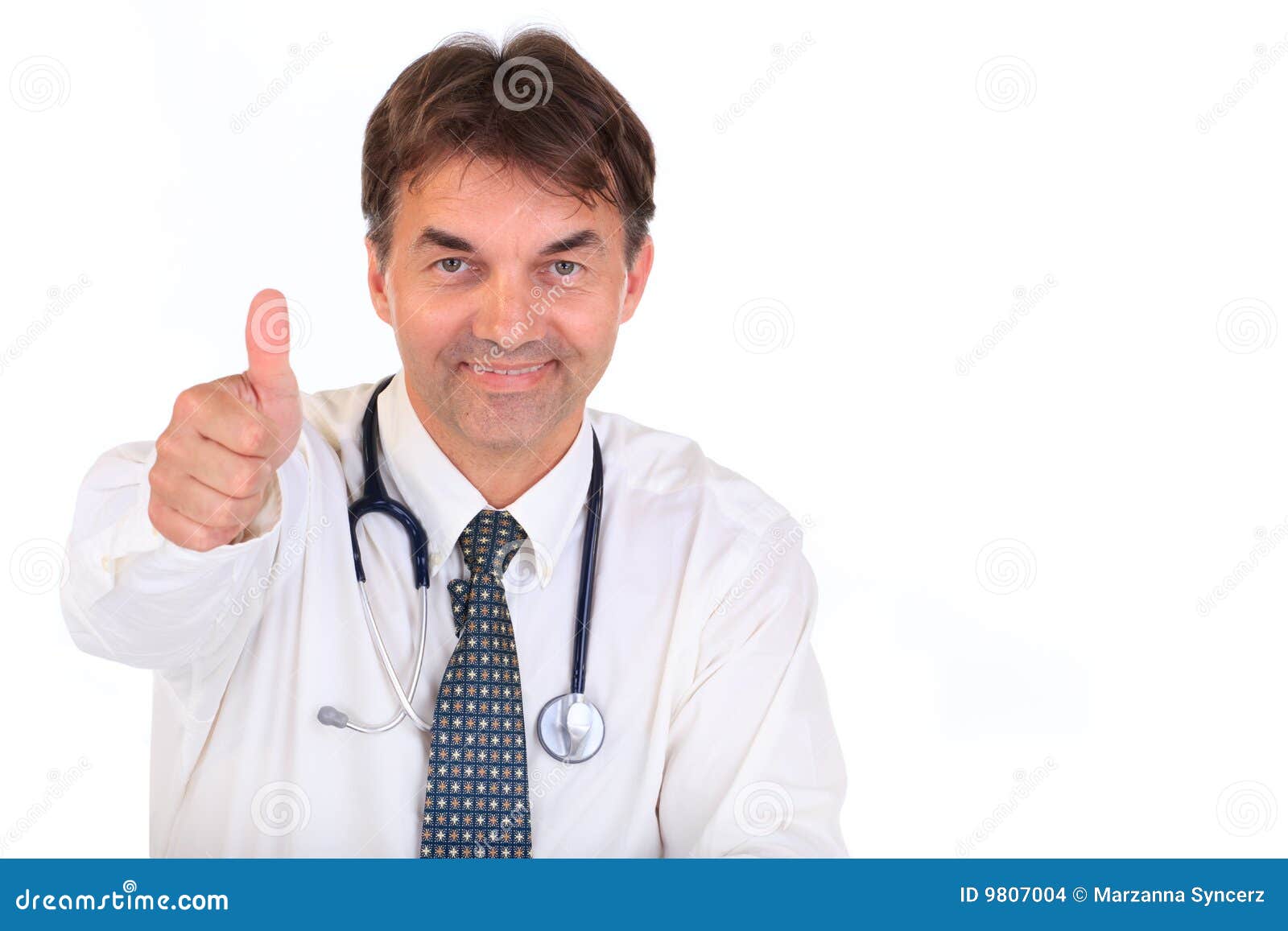 Doctor Giving Thumbs Up Sign Stock Photo - Image of symbol, friendly ...