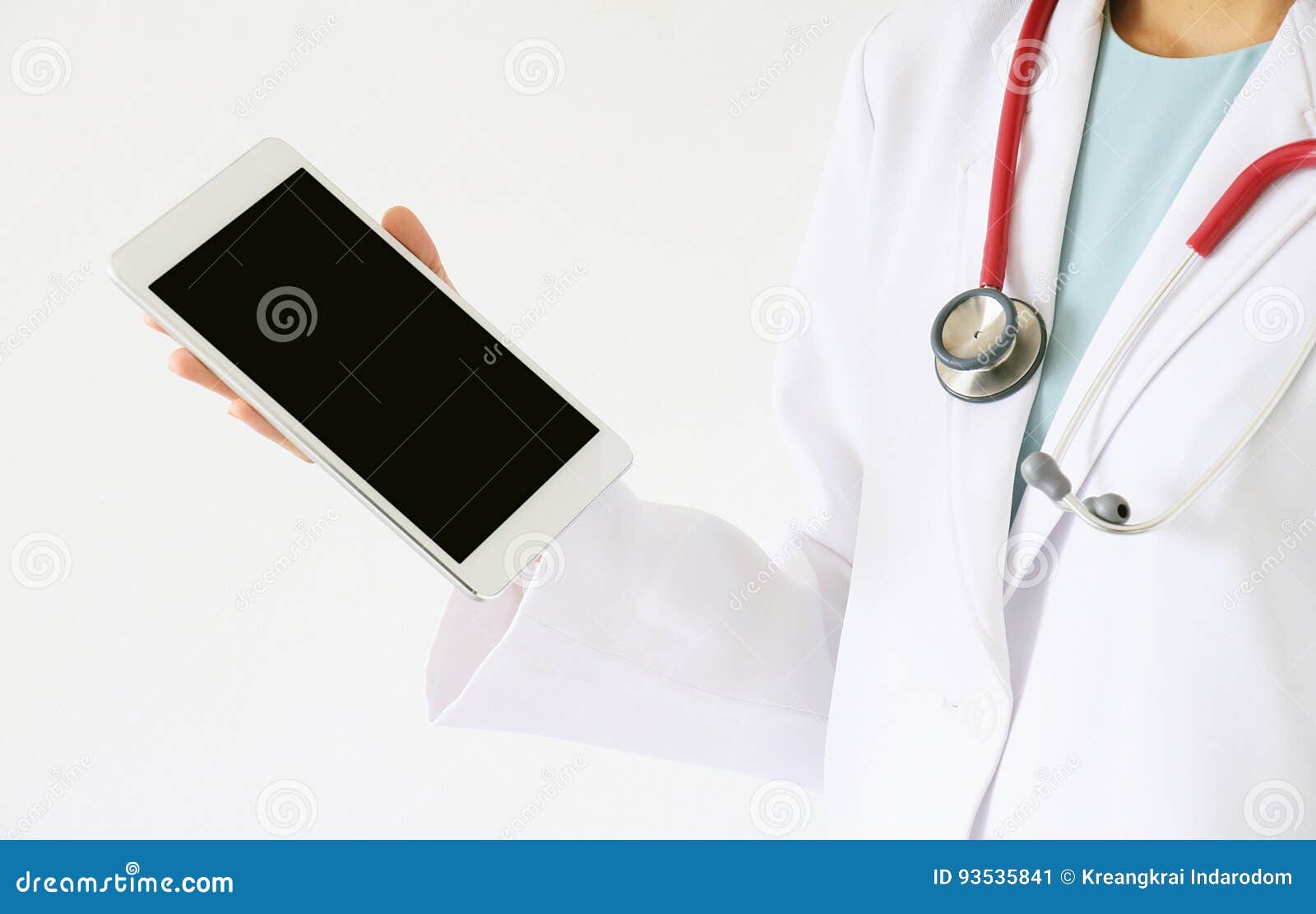 Doctor Hand Holding Tablet Computer, Medical and Technology Concept ...