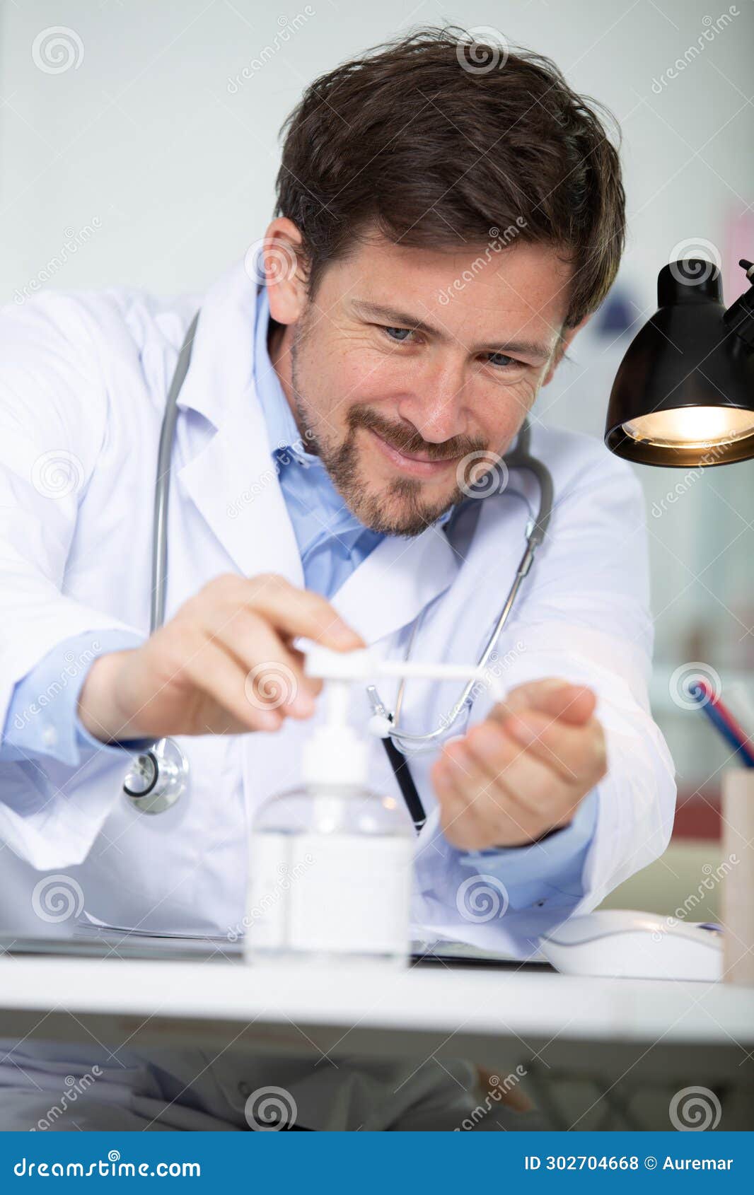 Doctor Hand Washing at Hospital Stock Photo - Image of sterile ...