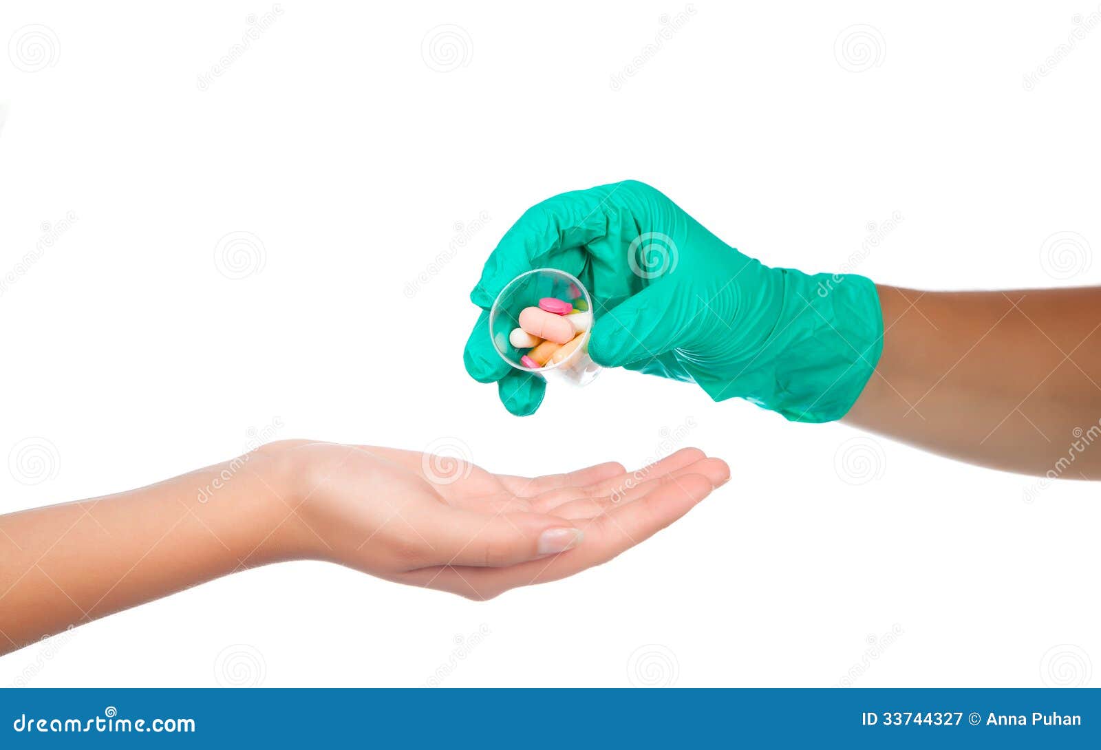 Doctor Hands Giving Capsule and Pill Stock Image - Image of care ...
