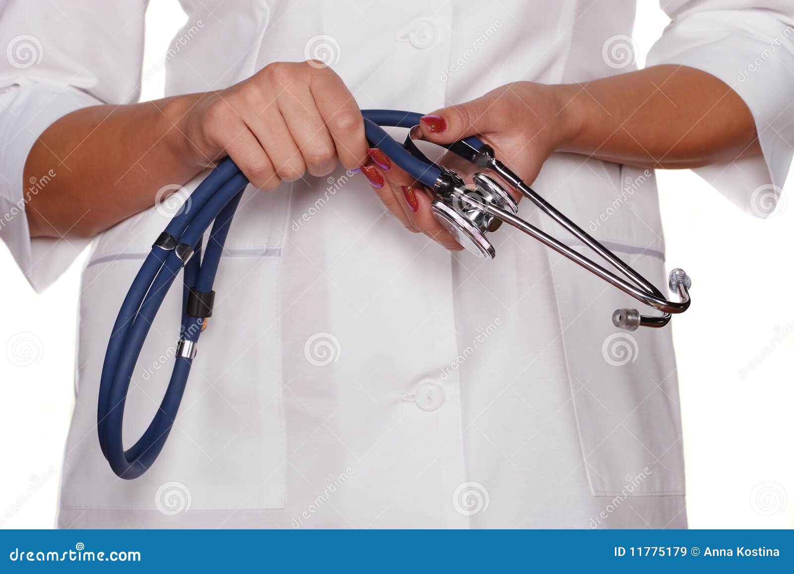 Doctor Hands Holding Stethoscope Stock Image - Image of cardiovascular ...