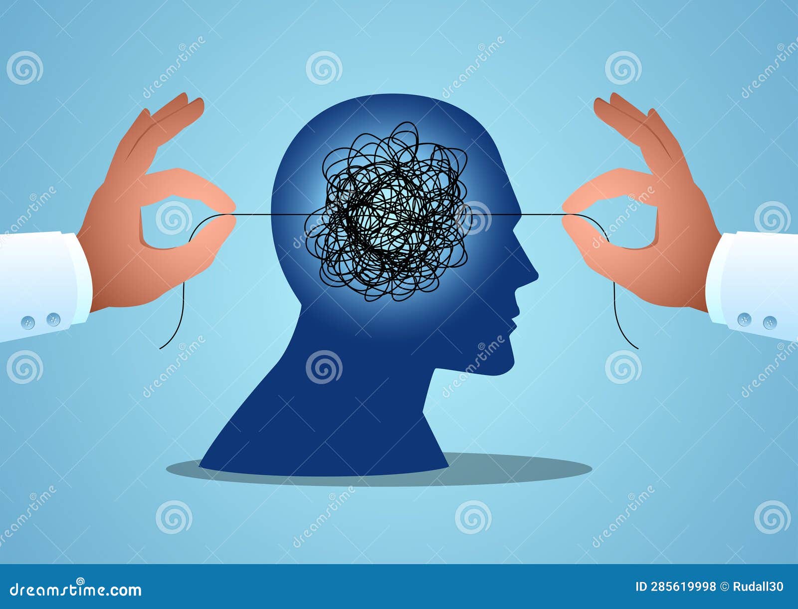 Tangled Thread A Tangled Ball Of Yarn Representing Complexities In ...