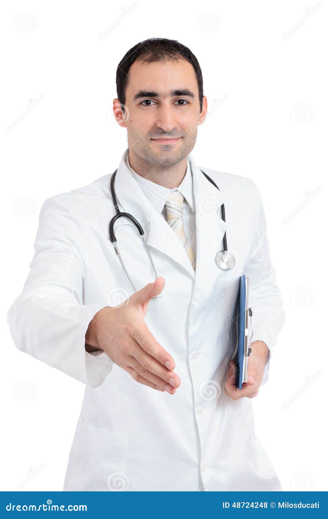 Doctor handshake stock photo. Image of medicine, giving - 48724248
