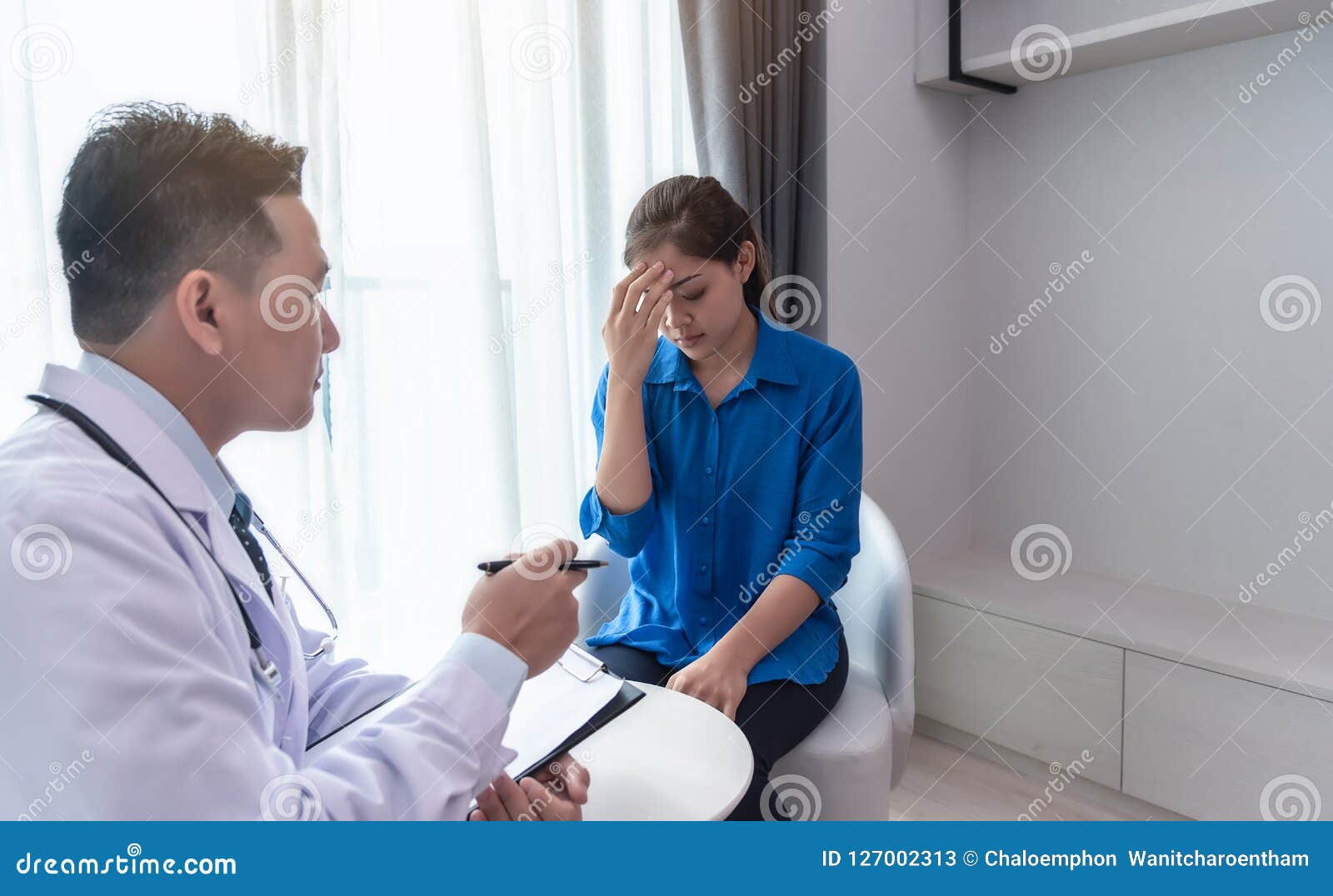 The Doctor Has Informed the Check the Condition of the Patient. Stock ...