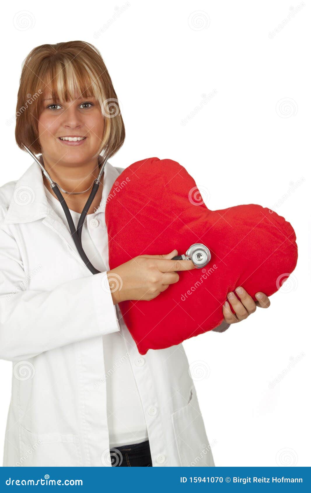 Doctor with heart stock photo. Image of smiling, background - 15941070