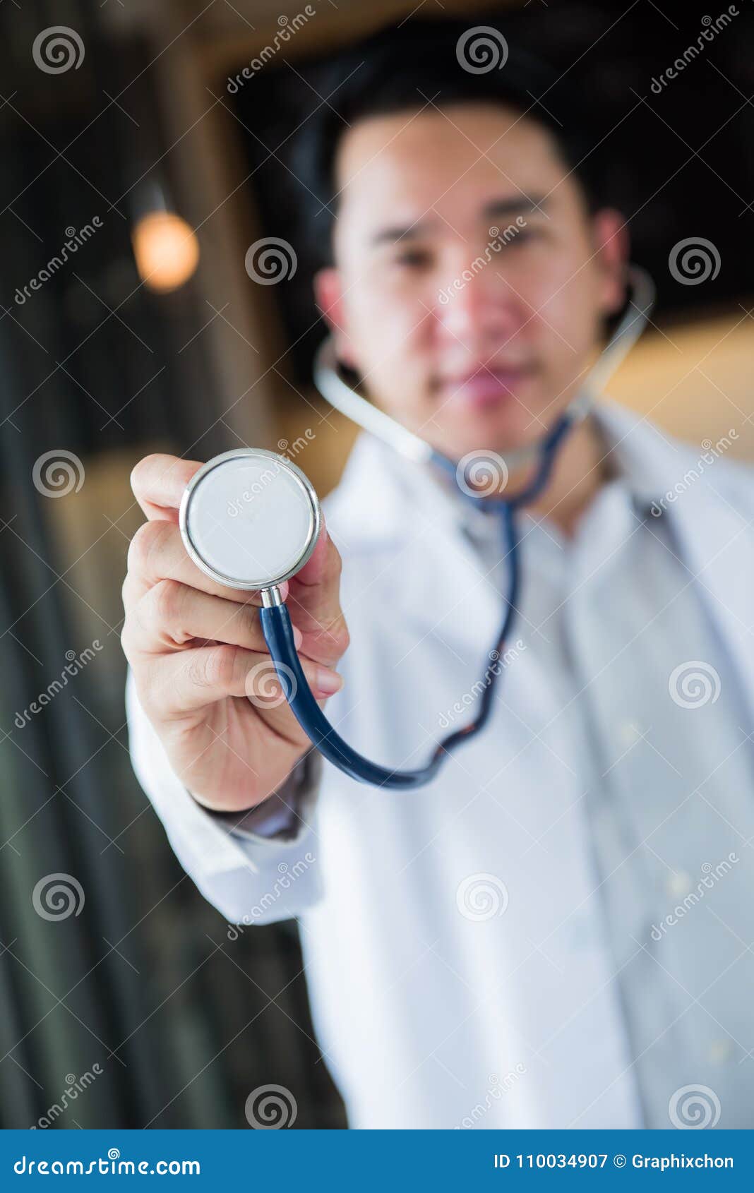 Doctor with Heart Disease Checker Stock Image - Image of device ...