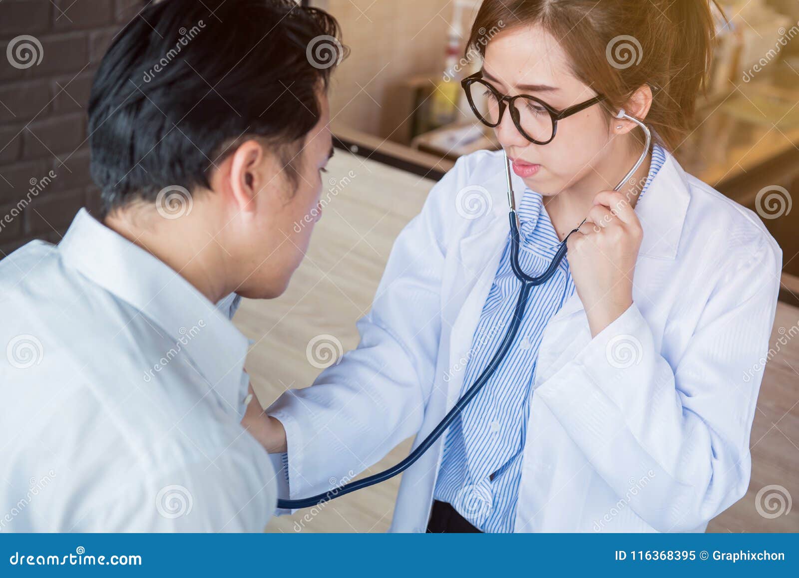 Doctor with Heart Disease Checker Stock Image - Image of health, device ...