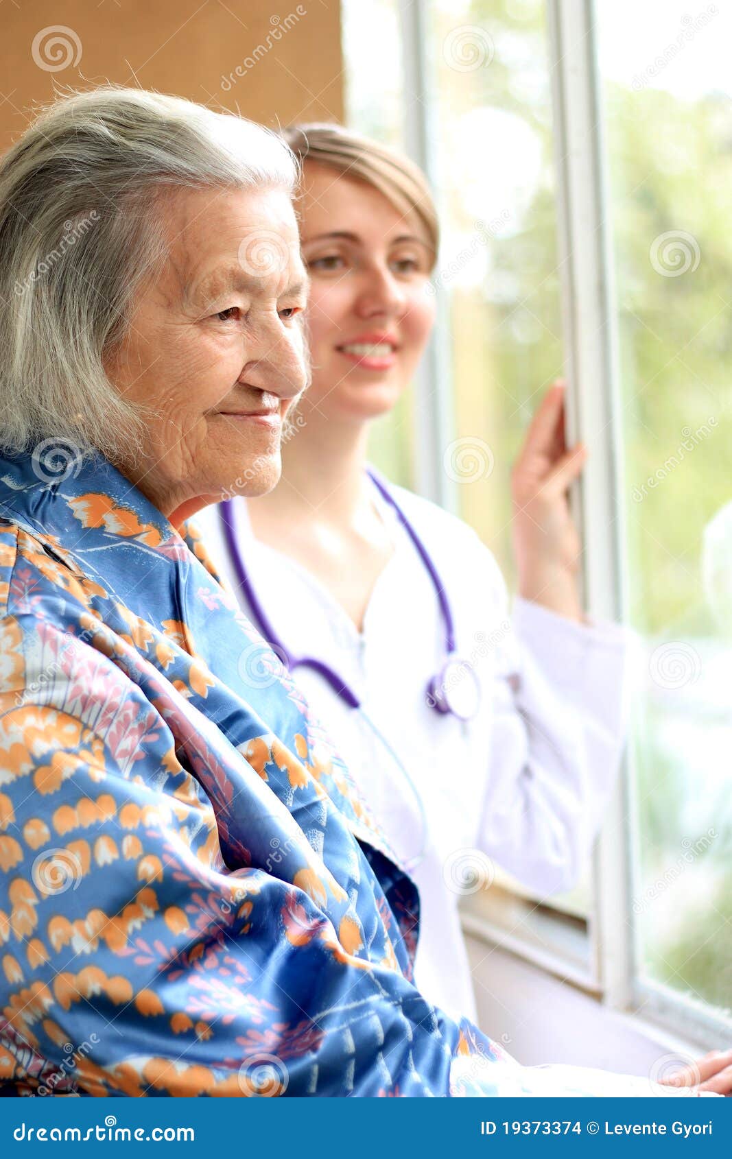 Doctor and Her Patient Smiling Stock Photo - Image of nurse, disabled ...