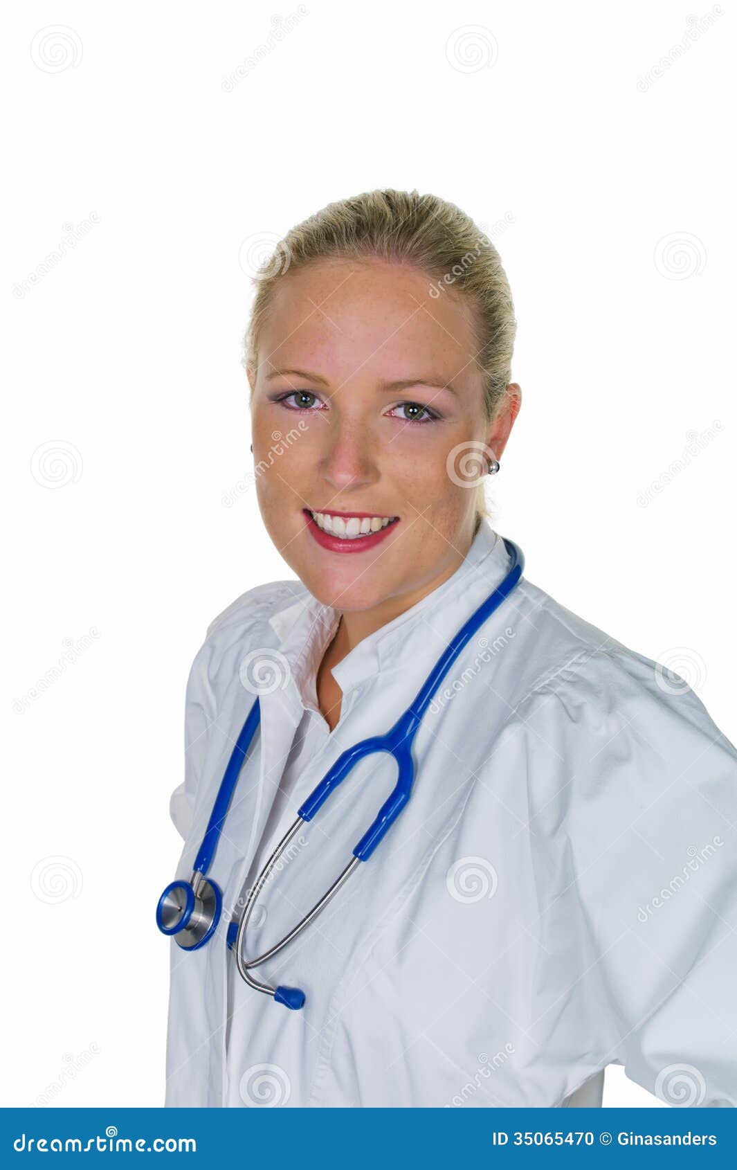Doctor in her practice stock photo. Image of physican - 35065470