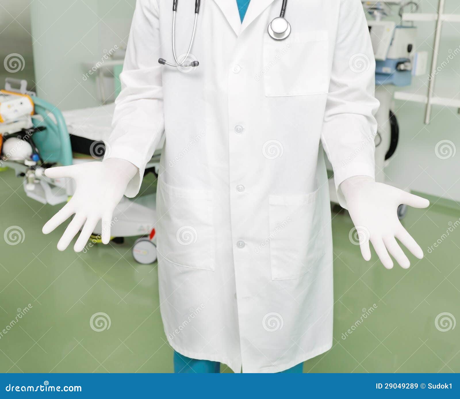 Doctor with His Hands Outstretched. Stock Image - Image of healthcare ...