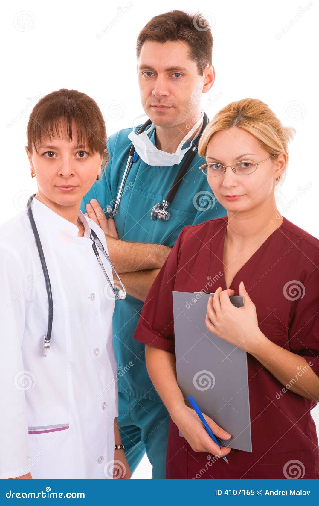 Doctor with His Young Medical Team Stock Image - Image of emergency ...