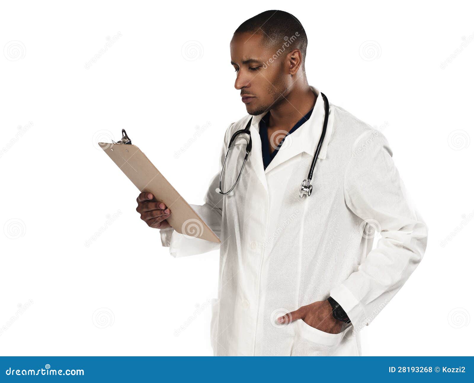 Doctor holding clipboard editorial stock photo. Image of education ...