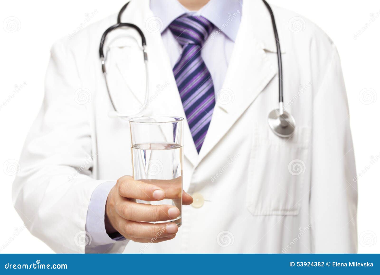 Doctor Holding Glass of Water Stock Photo - Image of medical ...