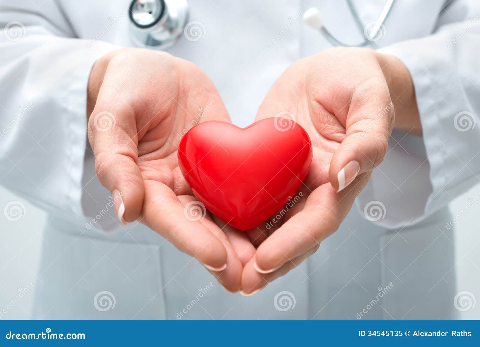 Doctor holding heart stock image. Image of heart, cardiology - 34545135