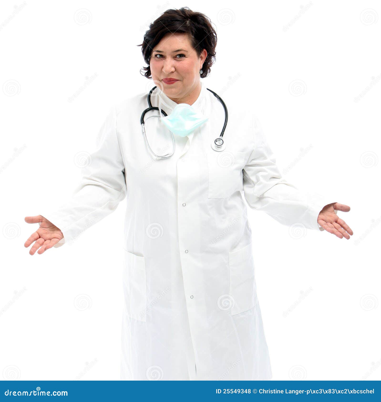 Doctor Holding Out Her Hands Stock Photo - Image of nurse, professional ...